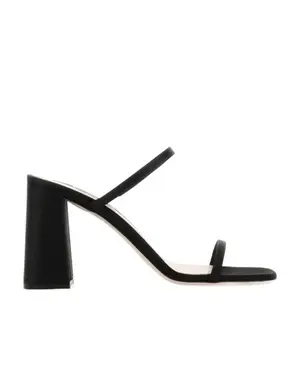 Miu Miu Satin Muller Shoes - Black