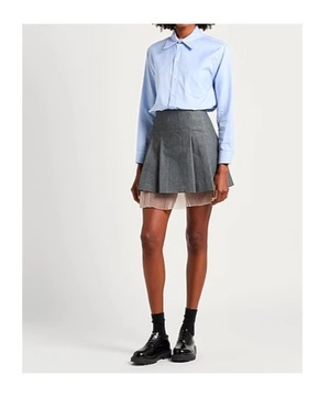 MAXCO. Max&co. Pleated Mini Skirt With Zipper Closure