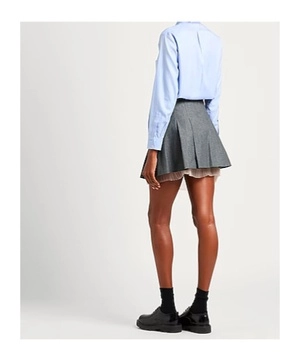 MAXCO. Max&co. Pleated Mini Skirt With Zipper Closure