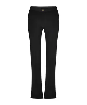 Prada Logo Belted Flare Track Pants