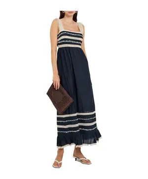 Rixo Lace Trim Dress