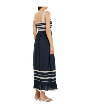 Rixo Lace Trim Dress