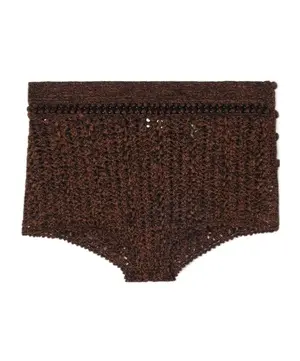 Burberry Crochet Mouliné Cotton Shorts