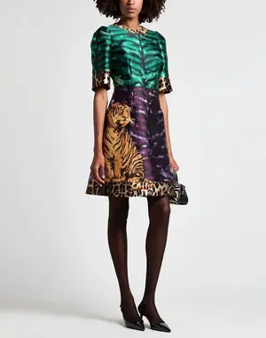 Dolce & Gabbana Tiger Print Jacquard Dress