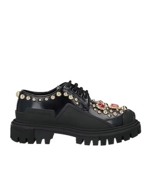 Dolce & Gabbana Embellished Lace-up Shoes