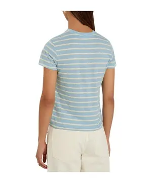 FRAME Striped Crew Neck T-shirt