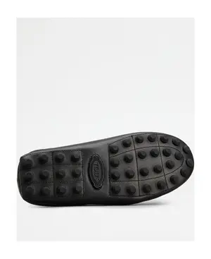 TOD'S Gommino Bubble Leather Mules - Black