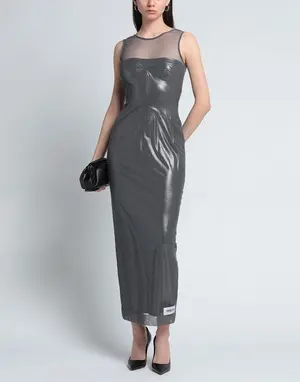Dolce & Gabbana Metallic Sleeveless Crewneck Dress