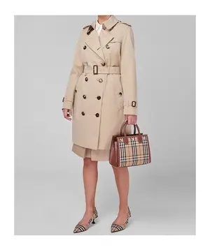 Burberry Check Trench Coat