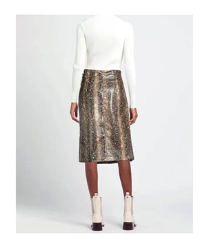 GANNI Printed Wrap Skirt