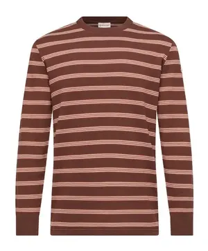 Moncler Striped Cotton Sweatshirt - Brown/pink