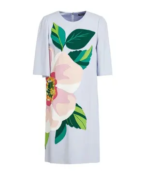 Dolce & Gabbana Floral Print Flared Dress - White