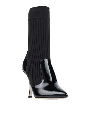 Dolce & Gabbana Minimalist Patent Leather Ankle Boots