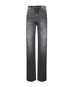 DONDUP Logo-patch Wide-leg Jeans
