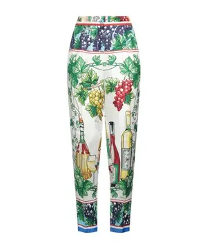 Dolce & Gabbana Printed Satin Trousers