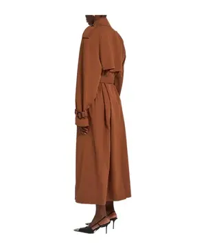 Saint Laurent Double-breasted Cotton And Silk-blend Trench Coat