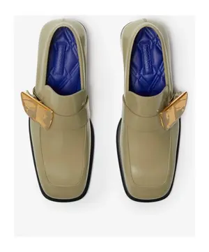 Burberry Shield Leather Loafers