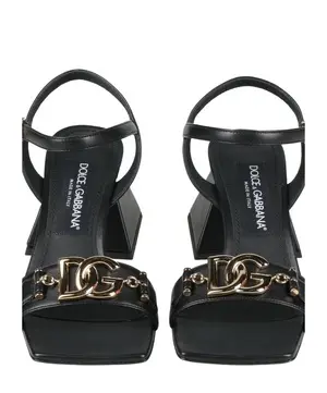 Dolce & Gabbana Sandals Plain Colour With Appliqu