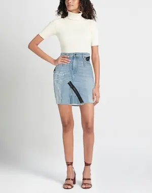 Dolce & Gabbana Denim Flared Skirt