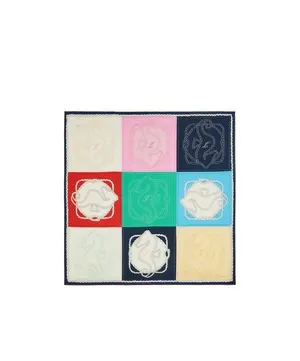 Jacquemus Contrast Color Printed Silk Scarf - Multicolor