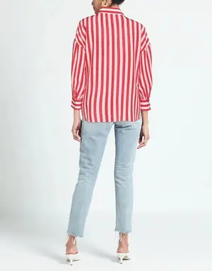 Dolce & Gabbana Striped Crepe Long-sleeve Shirt
