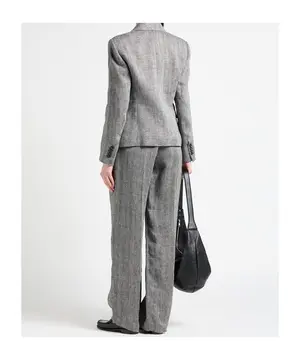 Brunello Cucinelli Single-breasted Herringbone Linen Blazer