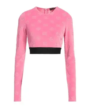 Dolce & Gabbana Cropped T-shirt With Monogram And Zip Fastening