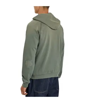 Acne Studios Logo Hooded Zip-through Cotton Sweatshirt