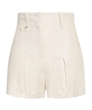 Jacquemus Solid Color Wool Shorts - White