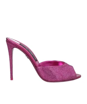 Dolce & Gabbana Plain Colour Sandals - Pink