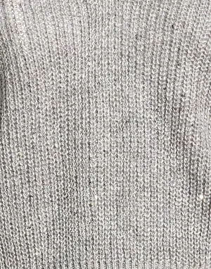 Brunello Cucinelli Lightweight Knitted T-shirt With Sequins - Gray