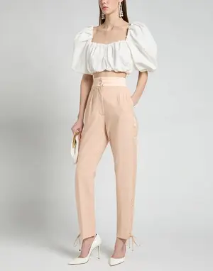 Dolce & Gabbana Solid Color Side Stripe Slim Cuffed Pants