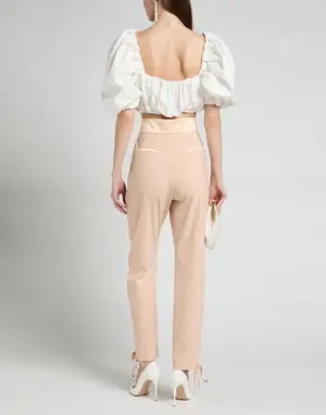 Dolce & Gabbana Solid Color Side Stripe Slim Cuffed Pants