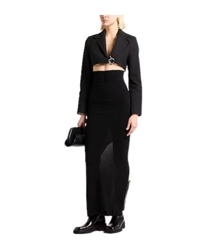 GANNI Solid Color Blazer - Black