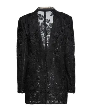 DOLCE & GABBANA Floral Print Long Sleeve Coat