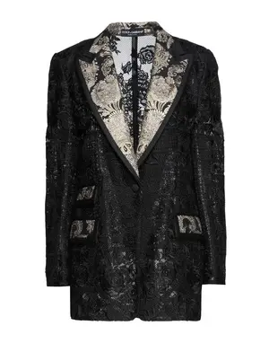 Dolce & Gabbana Floral Print Long Sleeve Coat