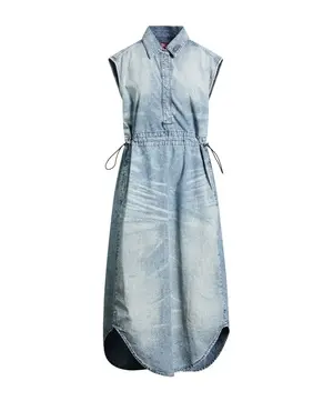 DIESEL® Denim Sleeveless Maxi Shirt Dress - Multicolor