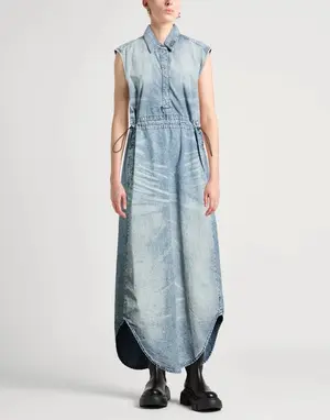 DIESEL® Denim Sleeveless Maxi Shirt Dress