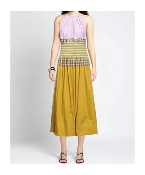 Tory Burch Halterneck Maxi Dress With Tie-up Back