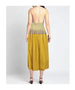 Tory Burch Halterneck Maxi Dress With Tie-up Back