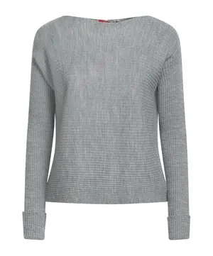 MAXCO. Max&co. Long Sleeve Crew Neck Sweater - Gray