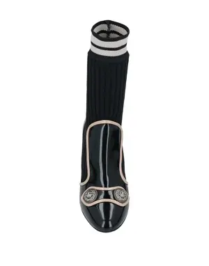 Dolce & Gabbana Embellished Sock Boots