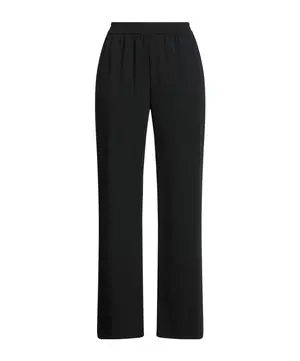 MAXCO. Solid-colored Straight-leg Pants - Black
