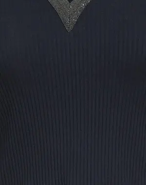Brunello Cucinelli Sleeveless V-neck Embellished Top - Black