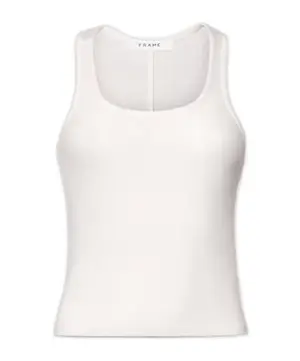 FRAME Ribbed Vest - White