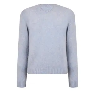 Prada Thick Knit Crew Neck Sweater