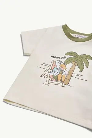 Moncler Cotton Blend T-shirt With Duck Print
