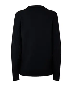 Prada Crewneck Wool Sweater With Patch Pocket