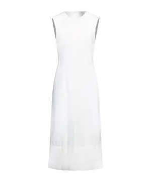 Sportmax Sleeveless Round-neck Dress - White