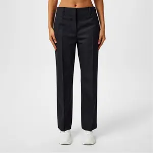 Prada High-waist Pleated Wide Leg Trousers